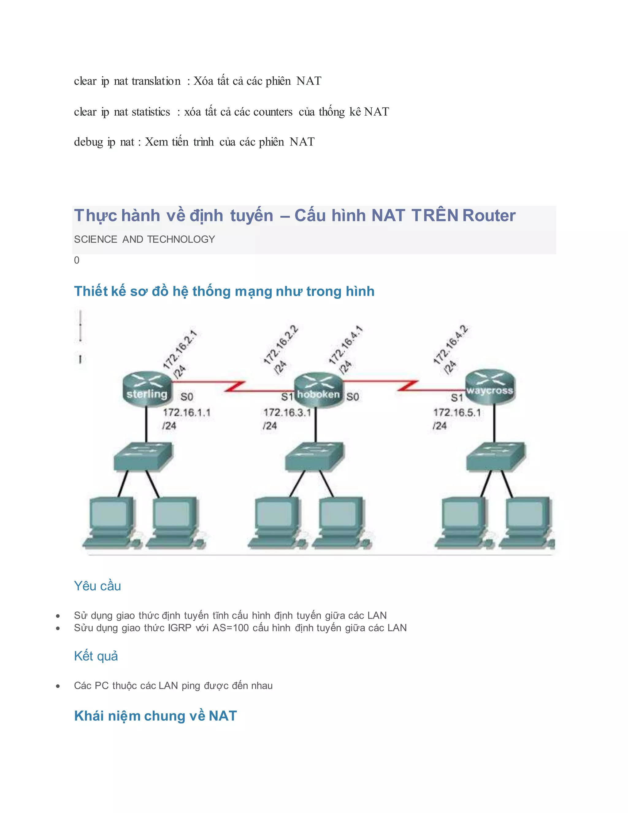 Cau hinh nat tren router cisco | DOCX