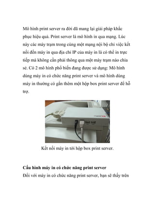Cau hinh va su dung print server | PDF