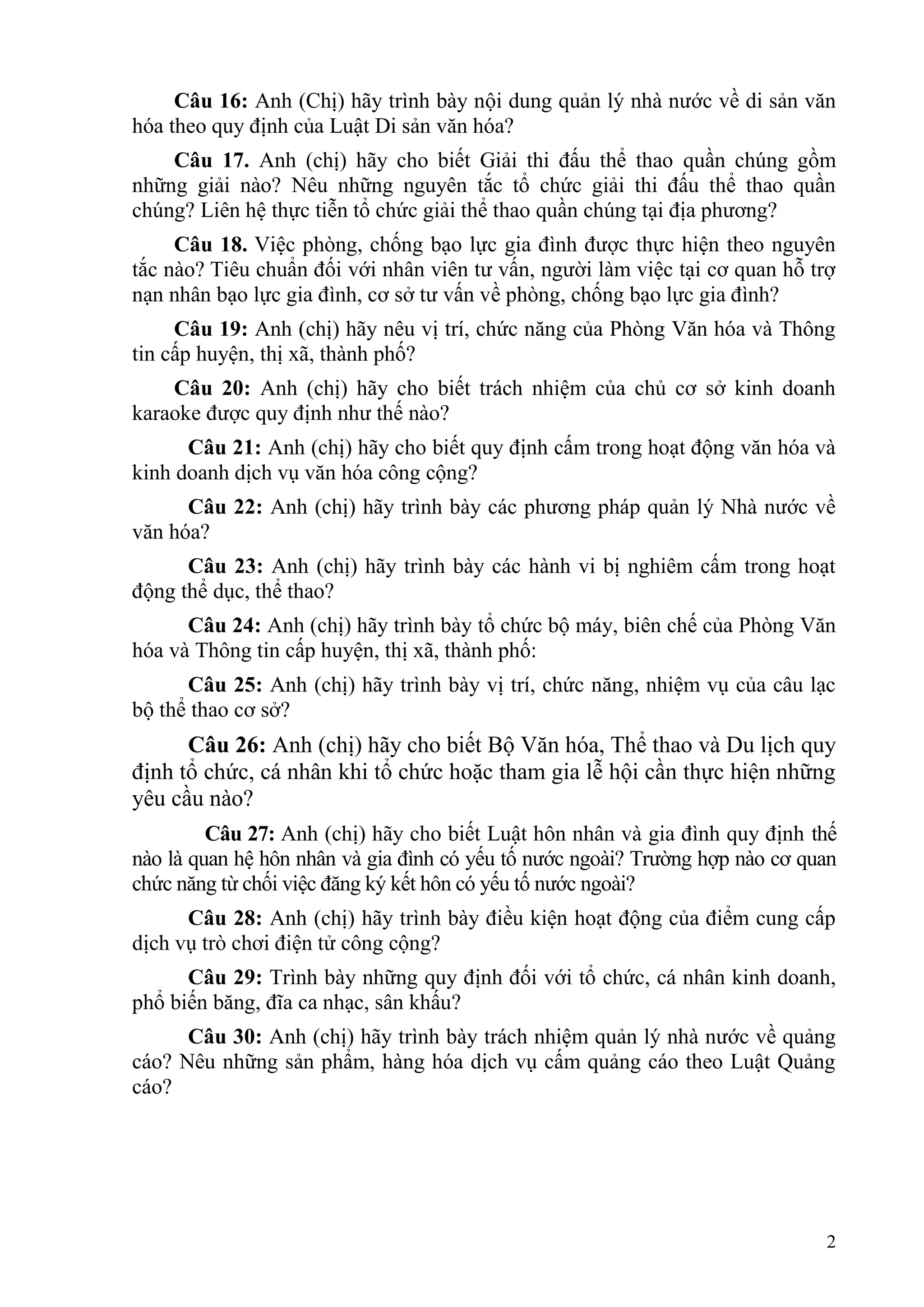 Cau hoi can su | PDF