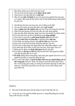 [CÂU HỎI NHÓM 4] NGÀNH GIUN TRÒN + ĐỘNG VẬT CÓ THỂ XOANG GIẢ.docx