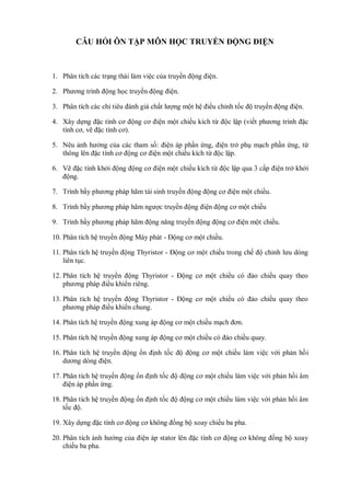 Cau hoi on_tap_tdd-2011 | PDF