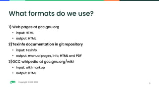 cauldron-2022-docs-bof at gcc cauldron in 2022 | PPT