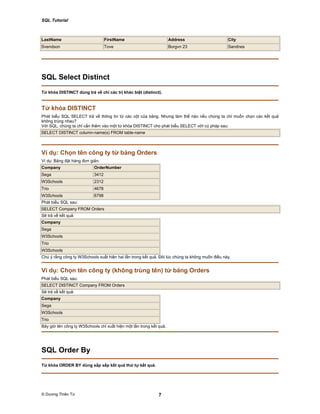 Cau lenh truy_van_sql | PDF