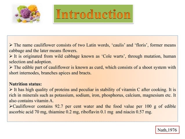 Cauliflower | PPTX