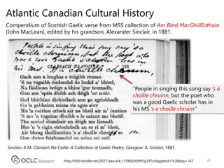 Rightscaling stewardship - Atlantic Canadian Resources in Perspective | PPT