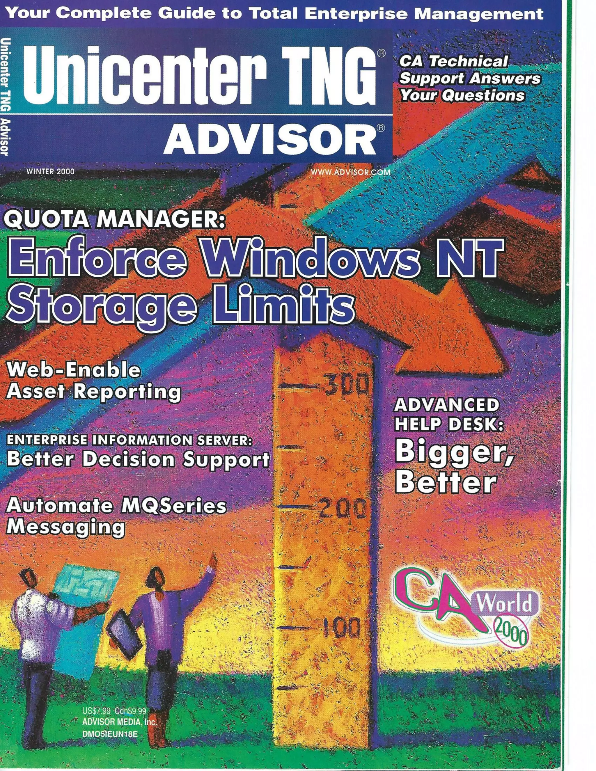 Article on CA UNICENTER TNG and Windows NT Quota Manager integation | PDF