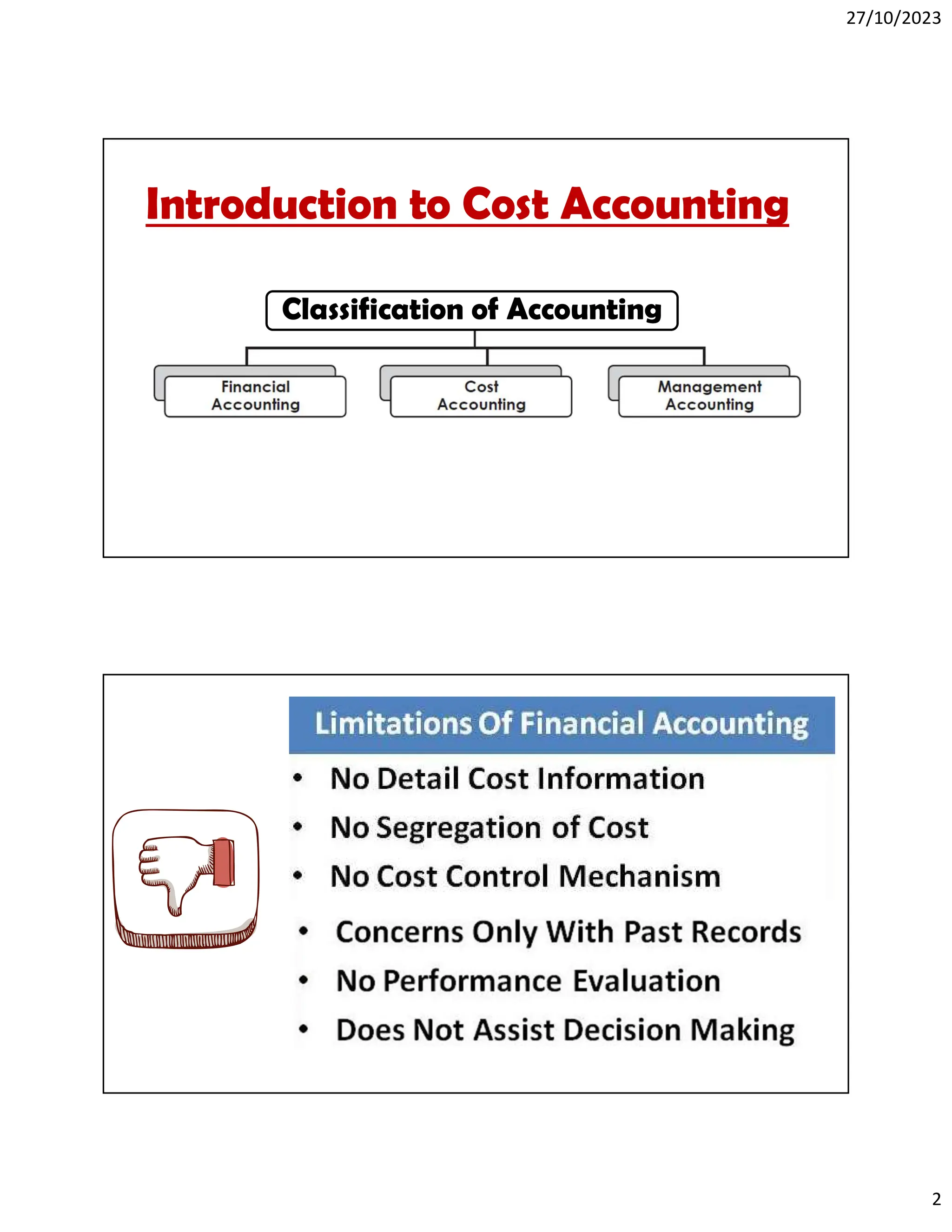 Introduction to Cost Accounting | PDF