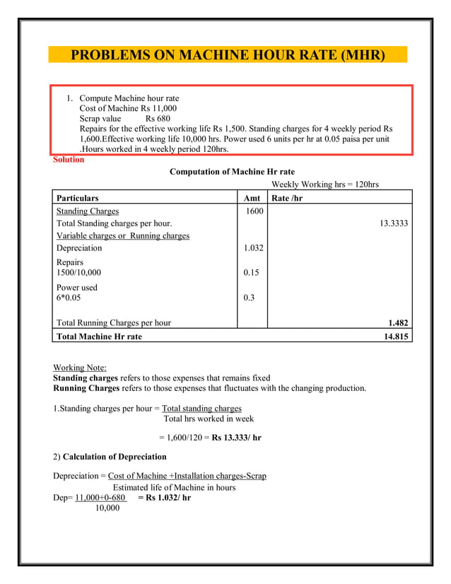 Cost Accounting: Overhead Problems and Solutions | PDF | Business Accounting & Finance | Business