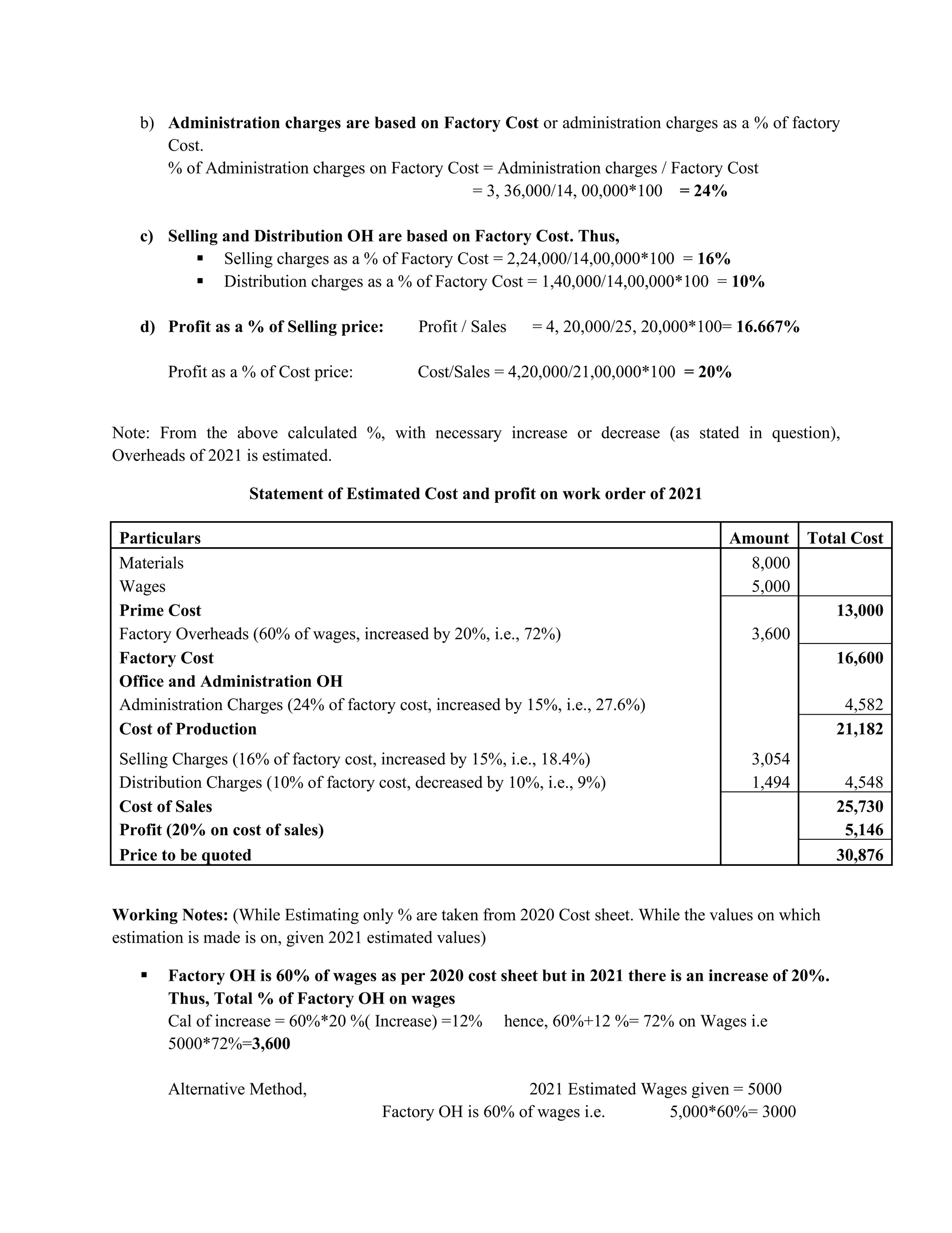 Cost Accounting: Unit-5 Cost Sheet Questions & Answers | PDF