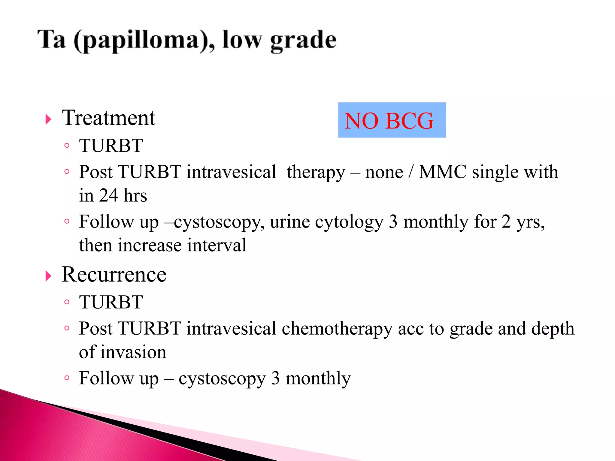 Ca urinary bladder management | PPTX