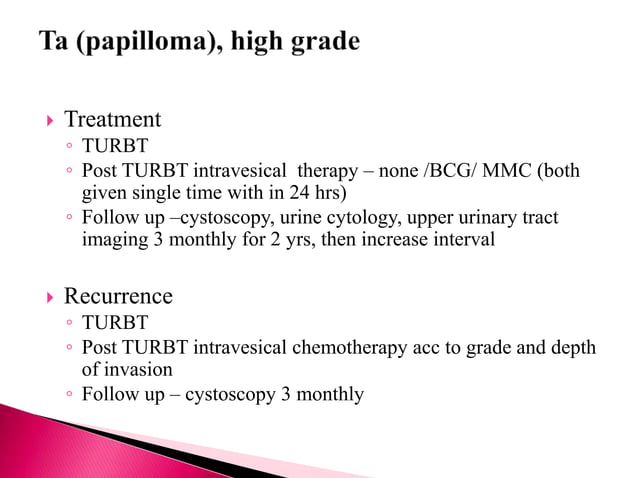 Ca urinary bladder management | PPTX