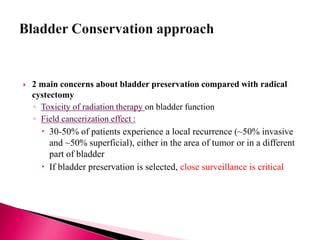 Ca urinary bladder management | PPTX