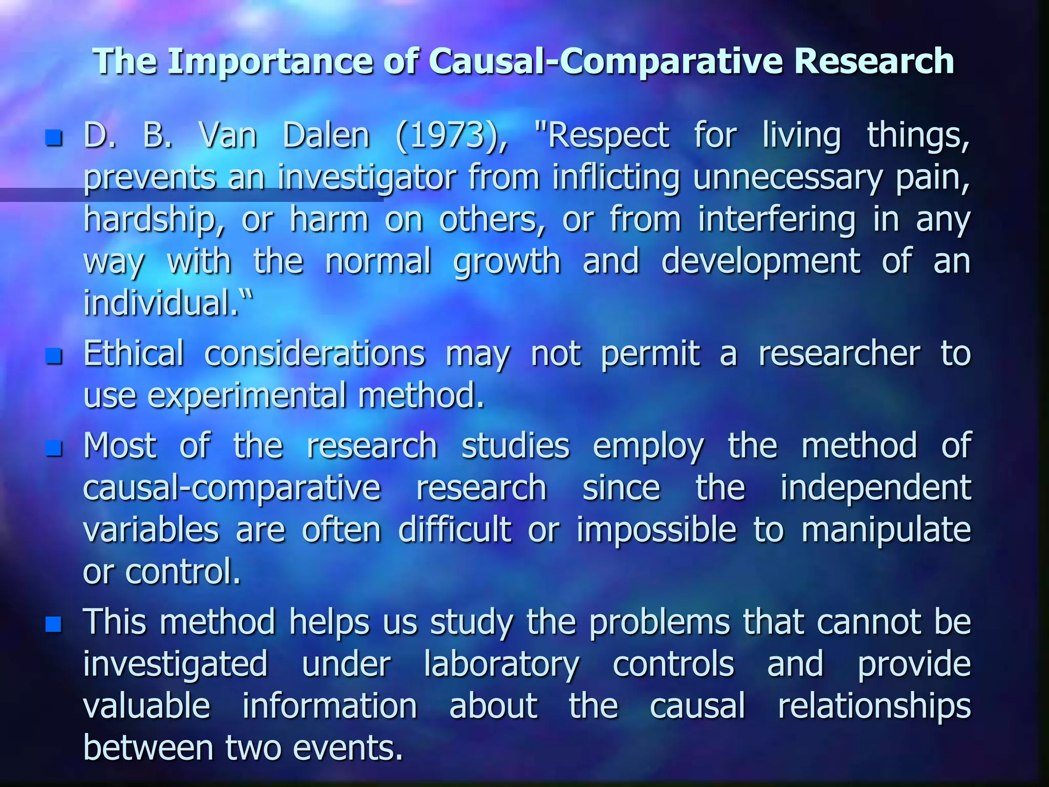 Causal comparative research | PPT