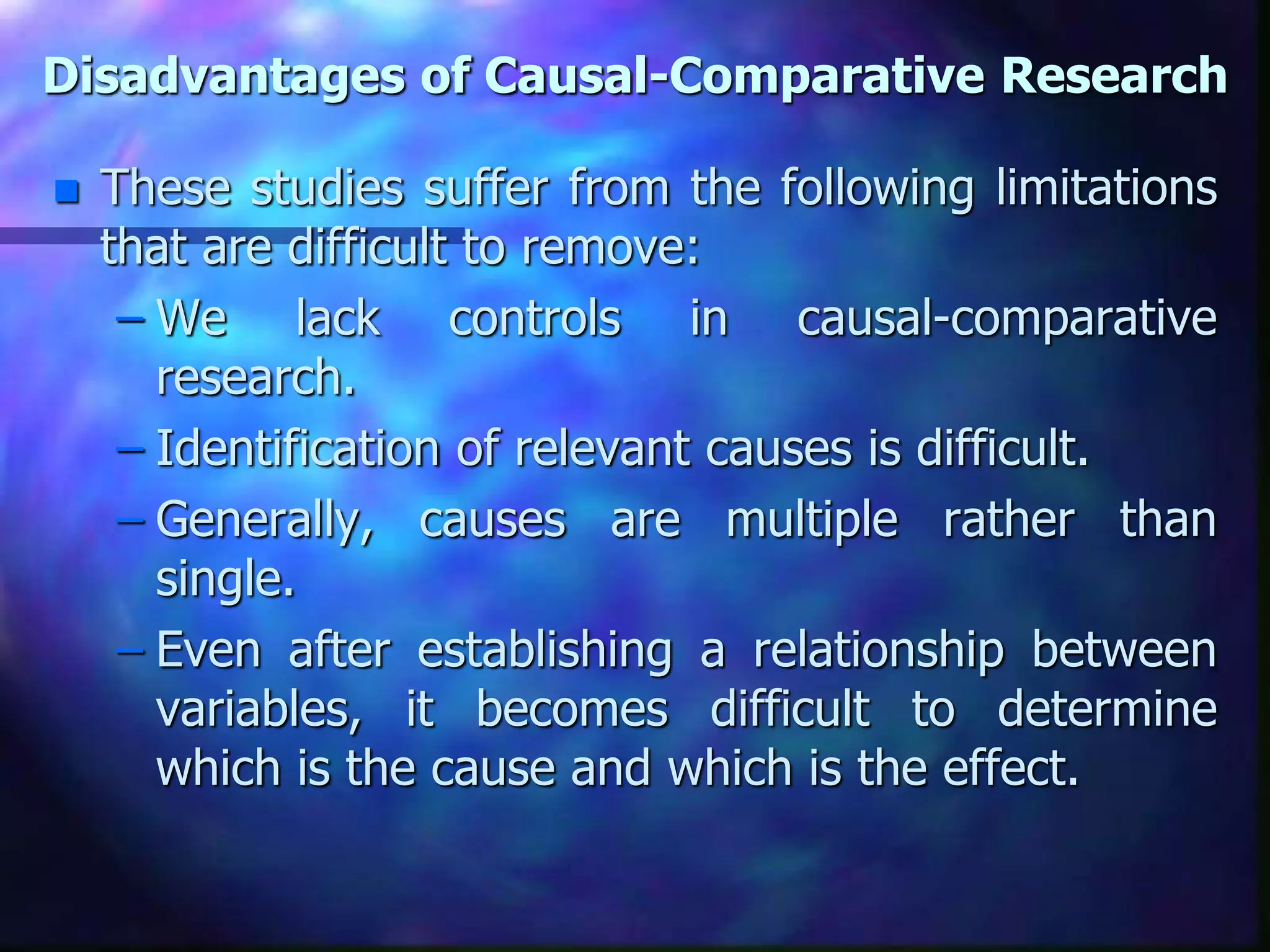 Causal comparative research | PPT