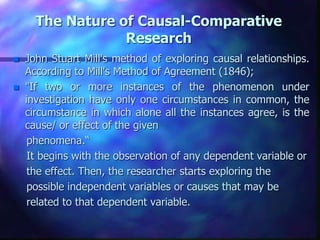 Causal comparative research | PPT