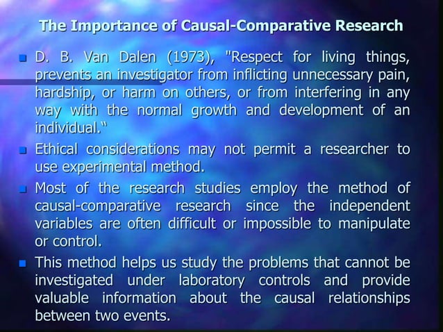 Causal comparative research | PPT