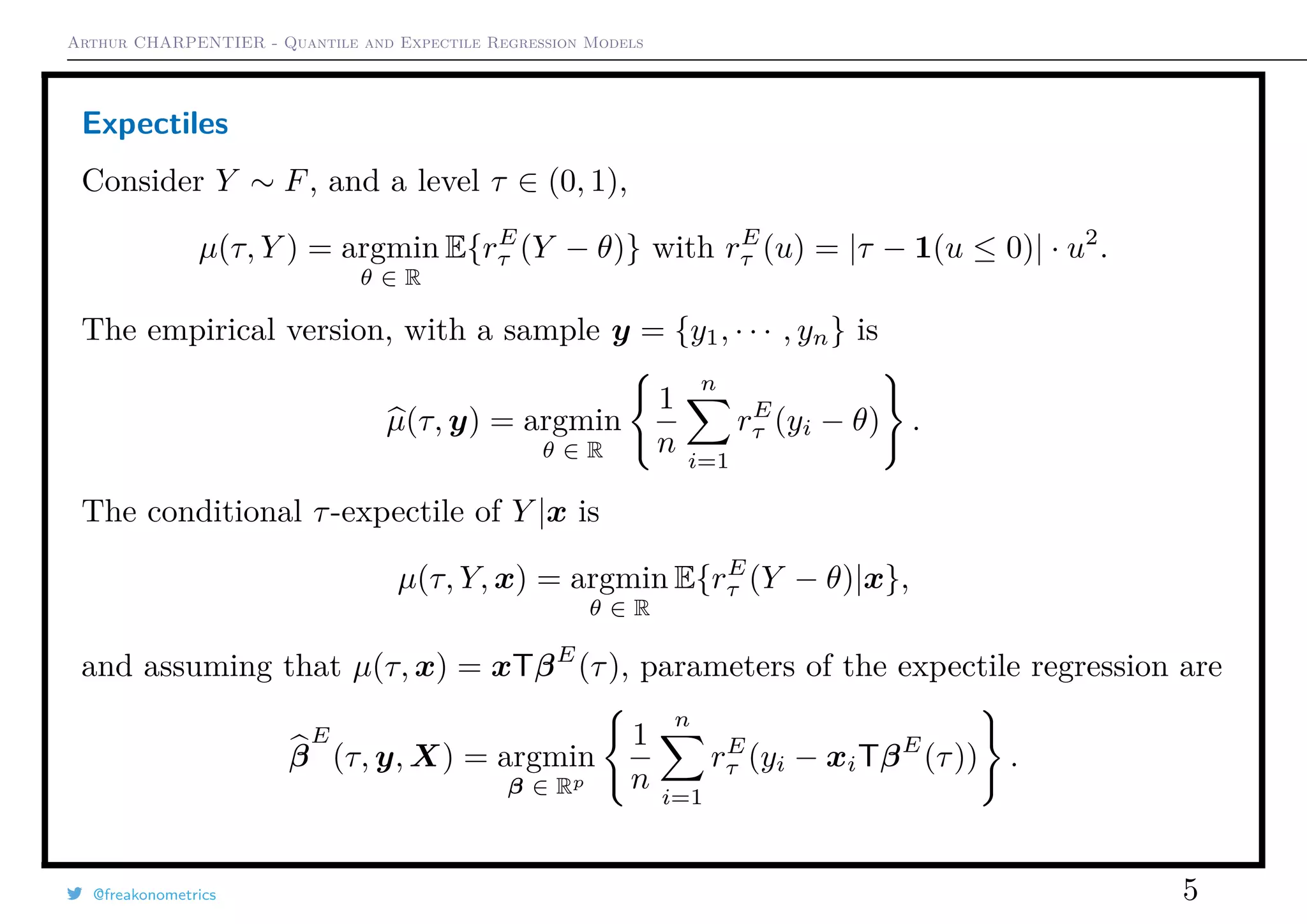 Quantile and Expectile Regression | PPT Quantile and Expectile Regression | PPT
