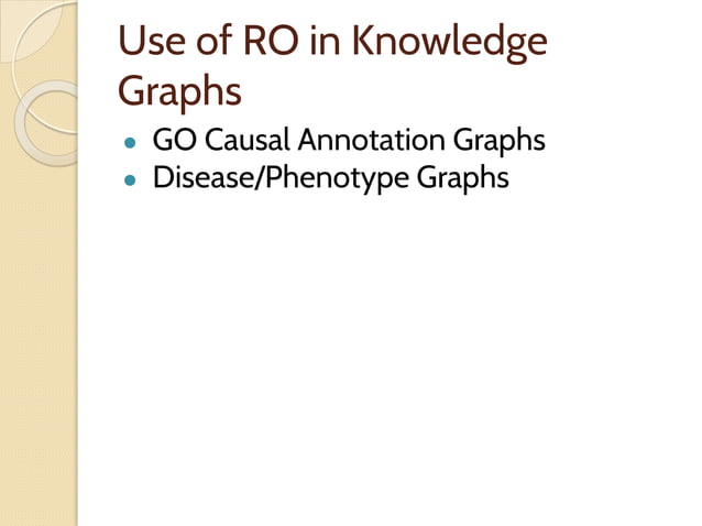 Causal reasoning using the Relation Ontology | PPTX | Databases | Computer Software and Applications