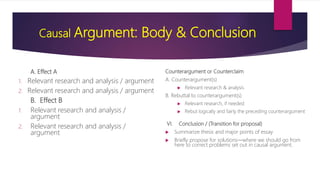 Causal Analysis Essay | PPTX