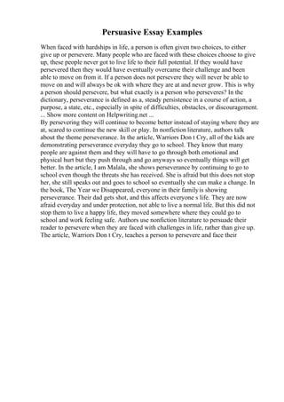 Causal Analysis Essay Sample | PDF