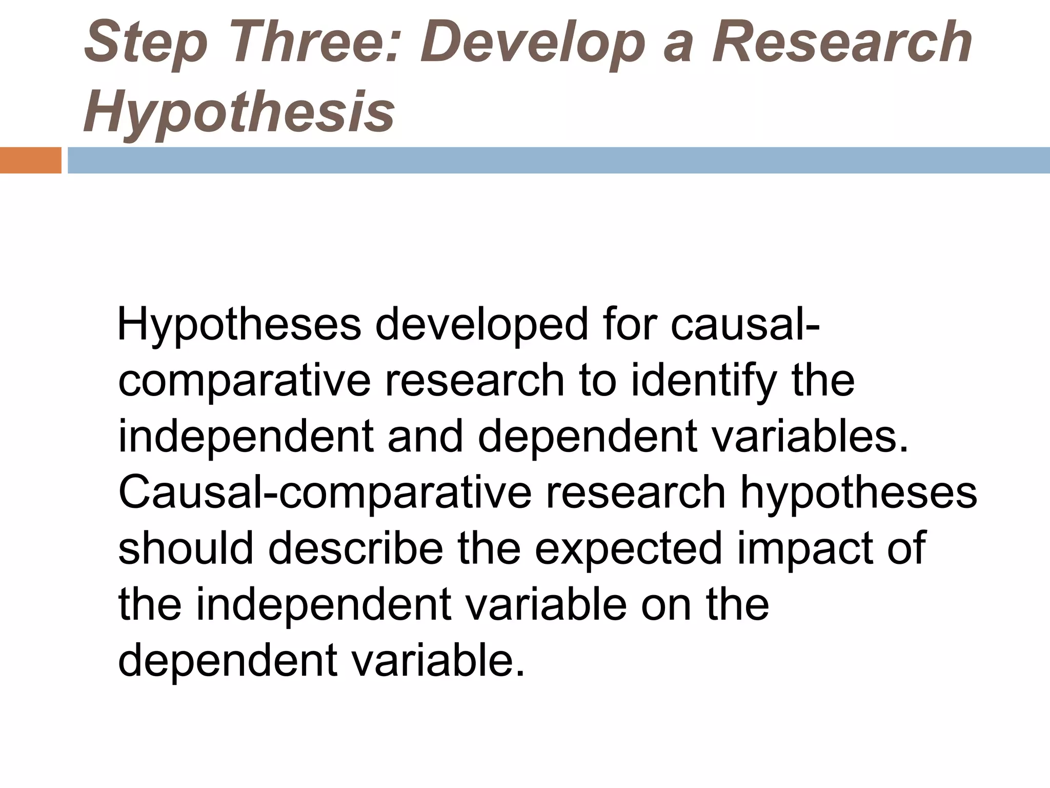 Causal comparative research | PPTX