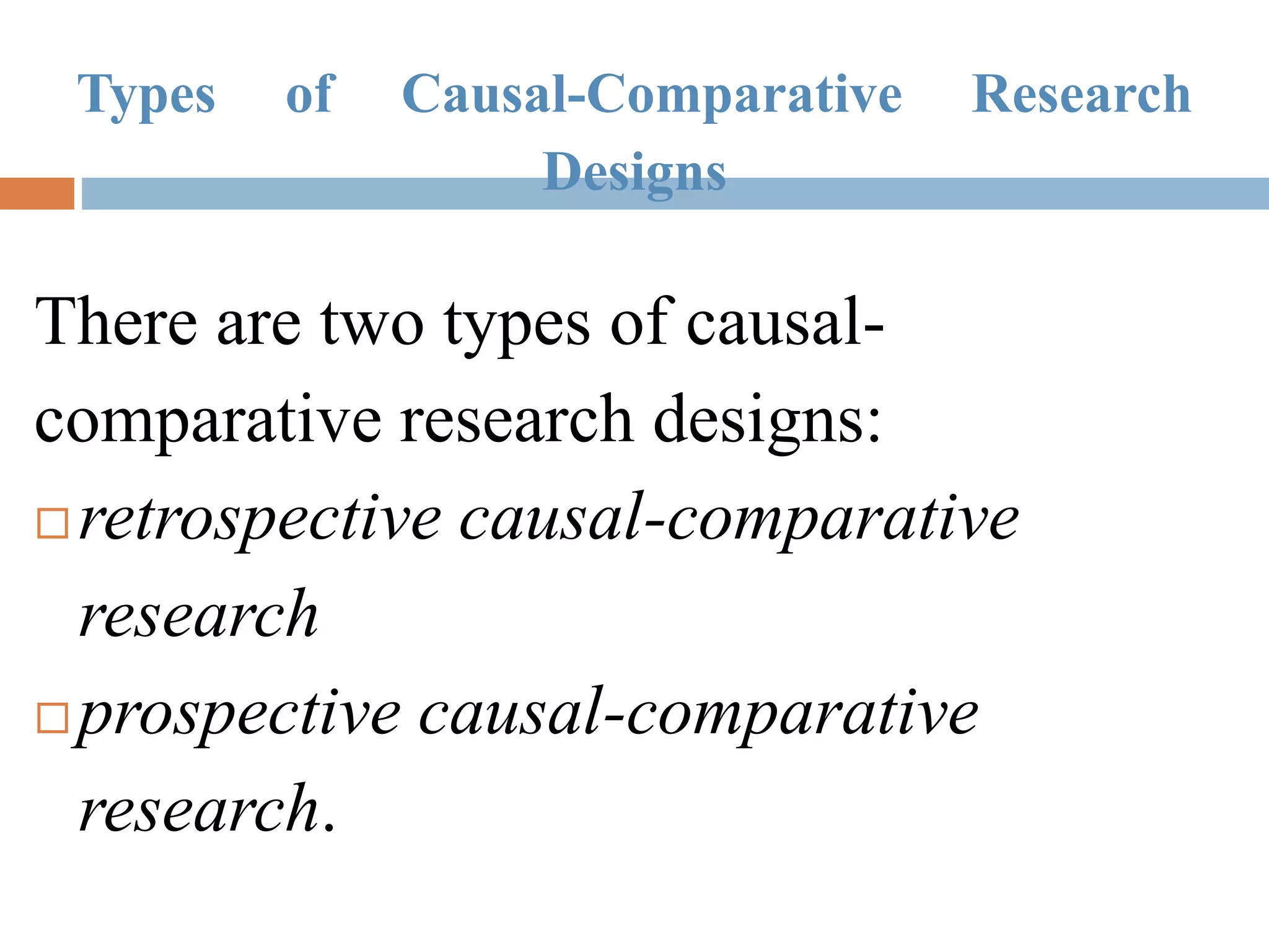 Causal comparative research | PPTX