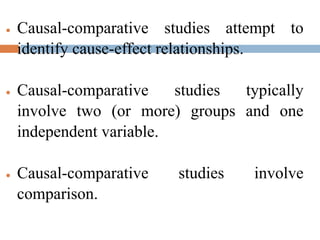 Causal comparative research | PPTX
