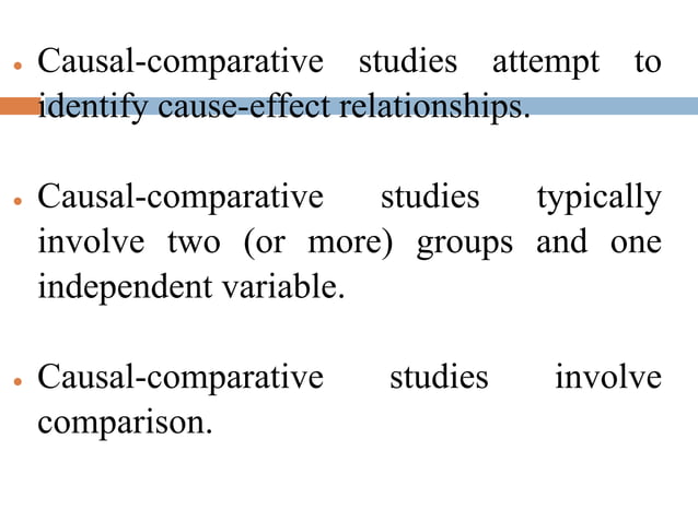 Causal comparative research | PPTX