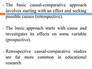 Causal comparative research | PPTX