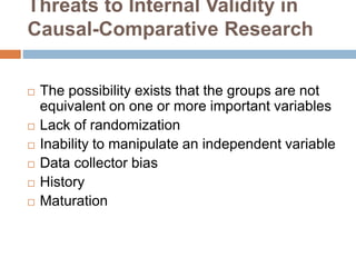 Causal comparative research | PPTX