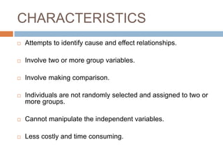 Causal comparative research | PPTX