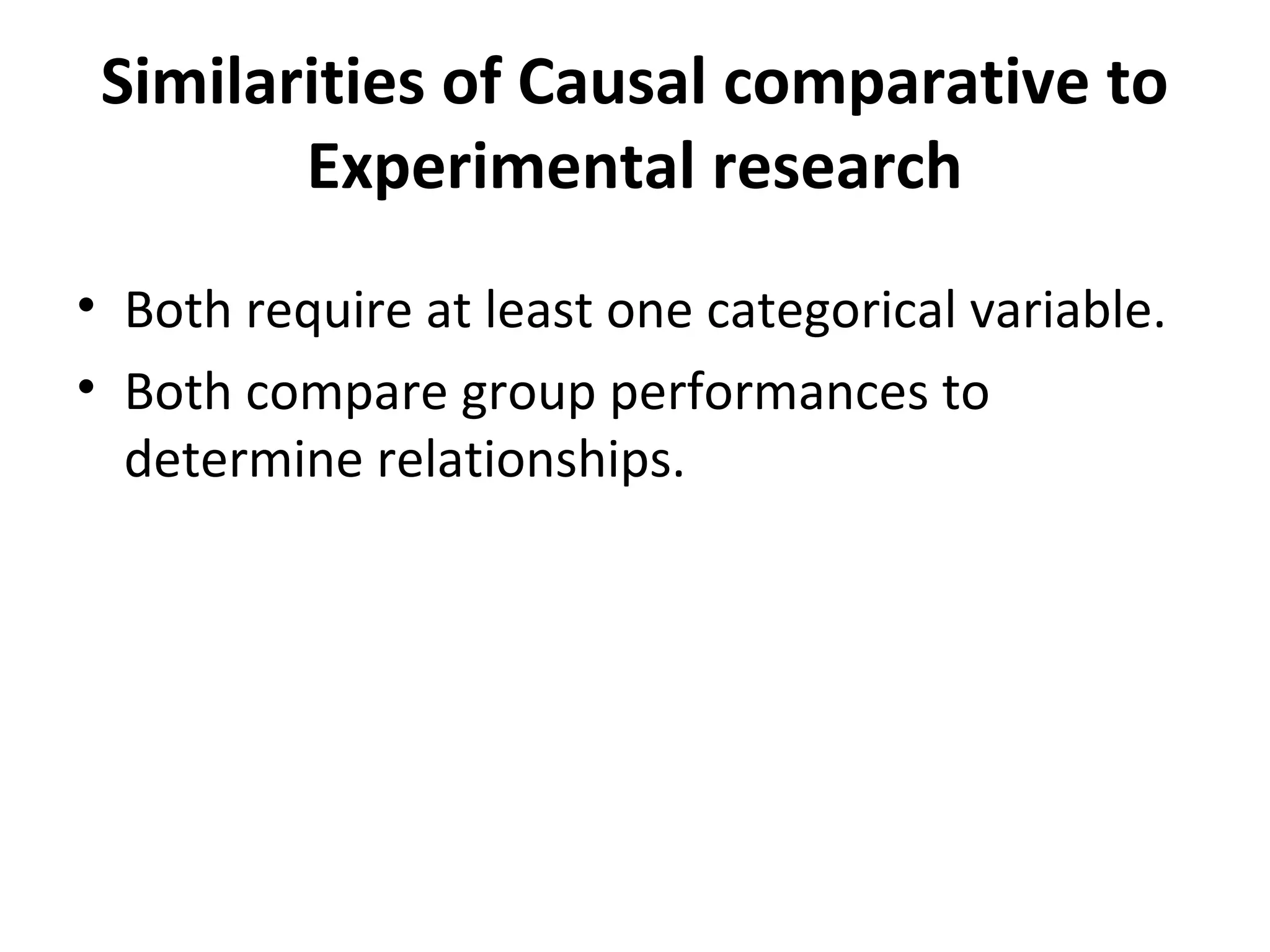 Causal comparative research | PPT