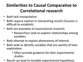 Causal comparative research | PPT