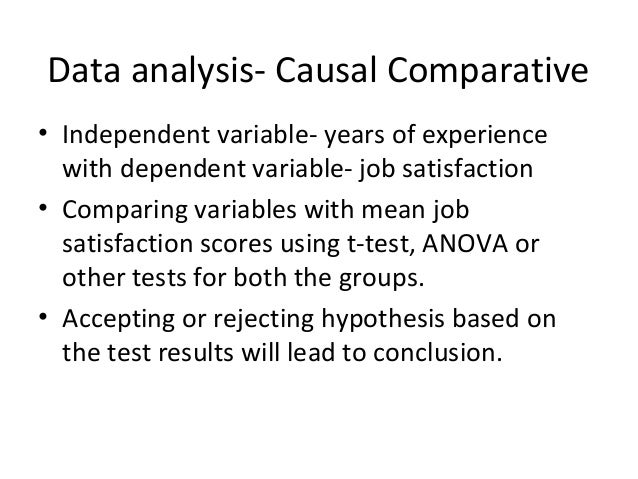 Causal comparative research