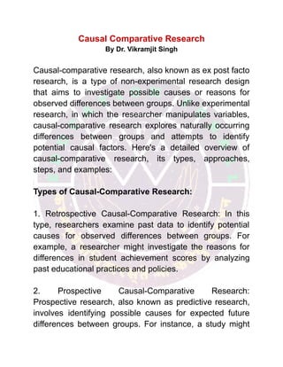 Causal Comparative Research- Vikramjit Singh.pdf