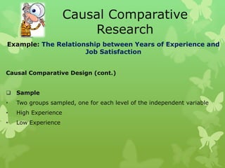 Causal comparative research ckv | PPTX