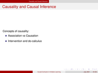Causal Confusion in Imitation Learning | PPT
