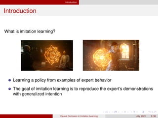 Causal Confusion in Imitation Learning | PPT