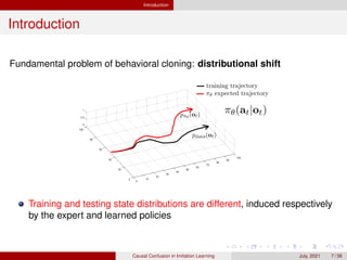 Causal Confusion in Imitation Learning | PPT