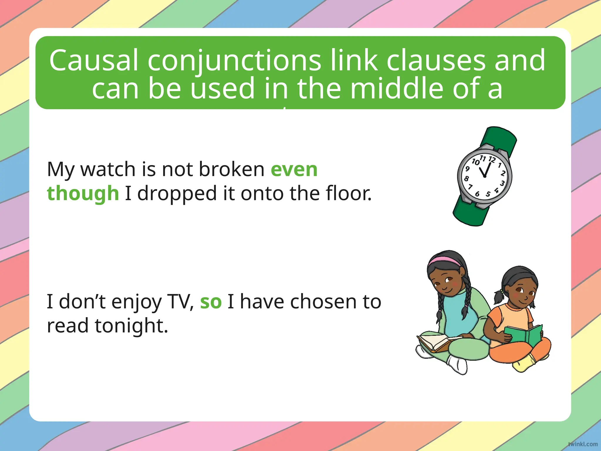 Causal Conjunctions for writing -students IGCSE | PPTX