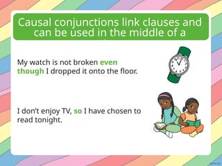 Causal Conjunctions for writing -students IGCSE | PPT