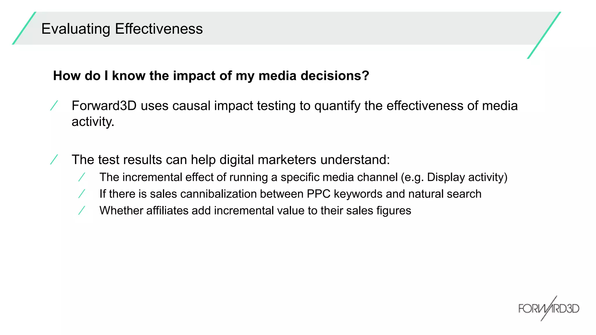 Measuring Effectiveness with Causal Impact Analysis | PPTX