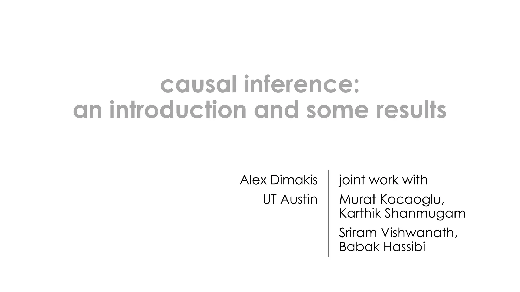 causal inference - important - Presentation | PPTX