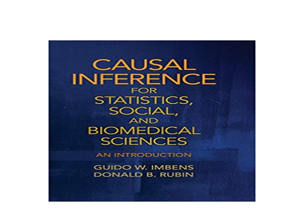 Download Pdf Library Causal Inference For Statistics Social And Biomedical Sciences An