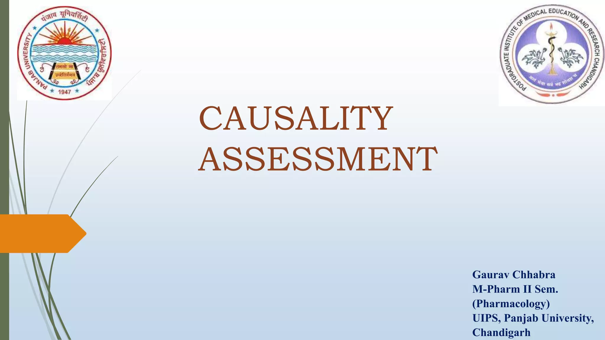 Causality assessment,methods,pharmacovigilance | PPTX