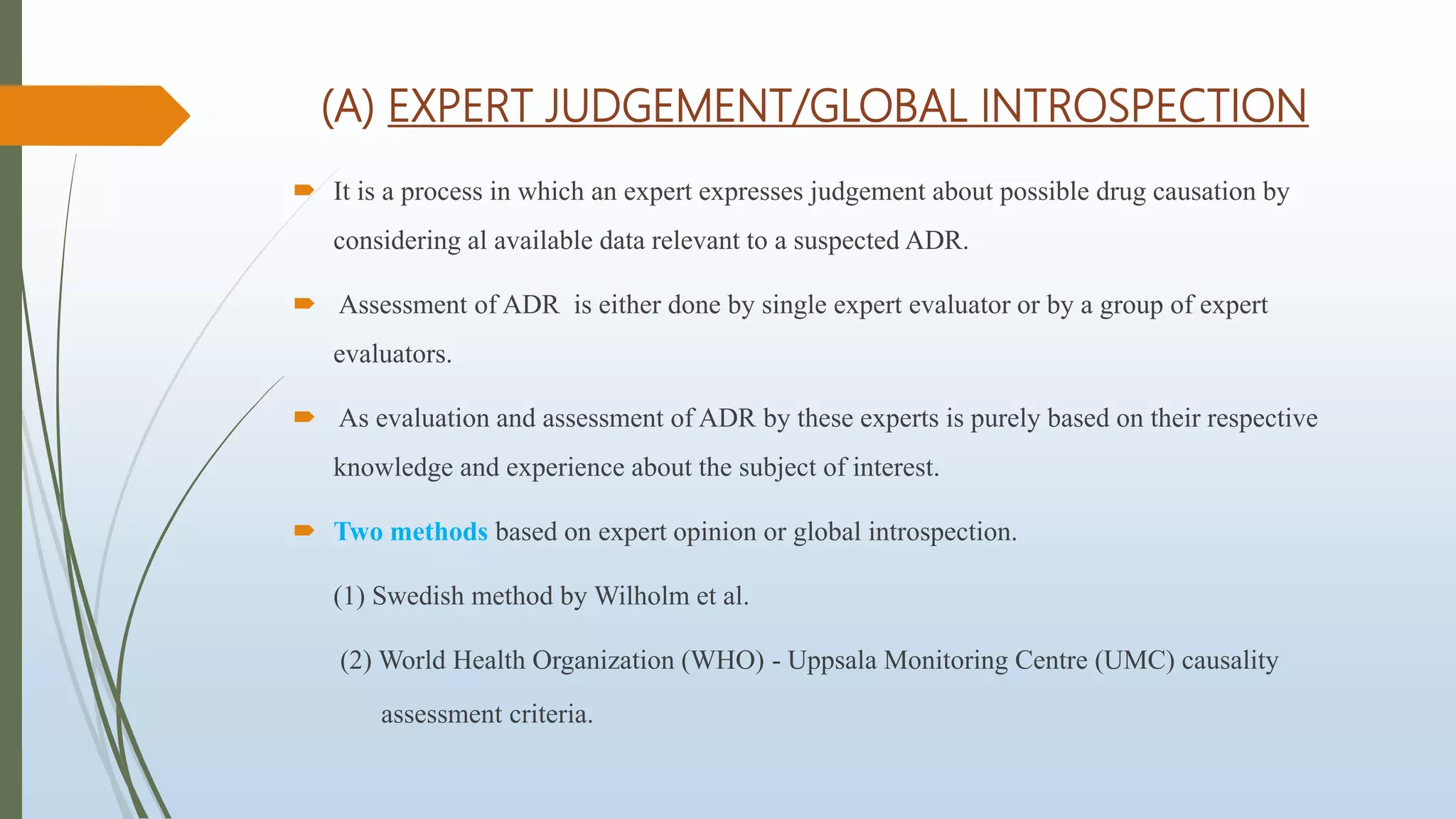 Causality assessment,methods,pharmacovigilance | PPTX