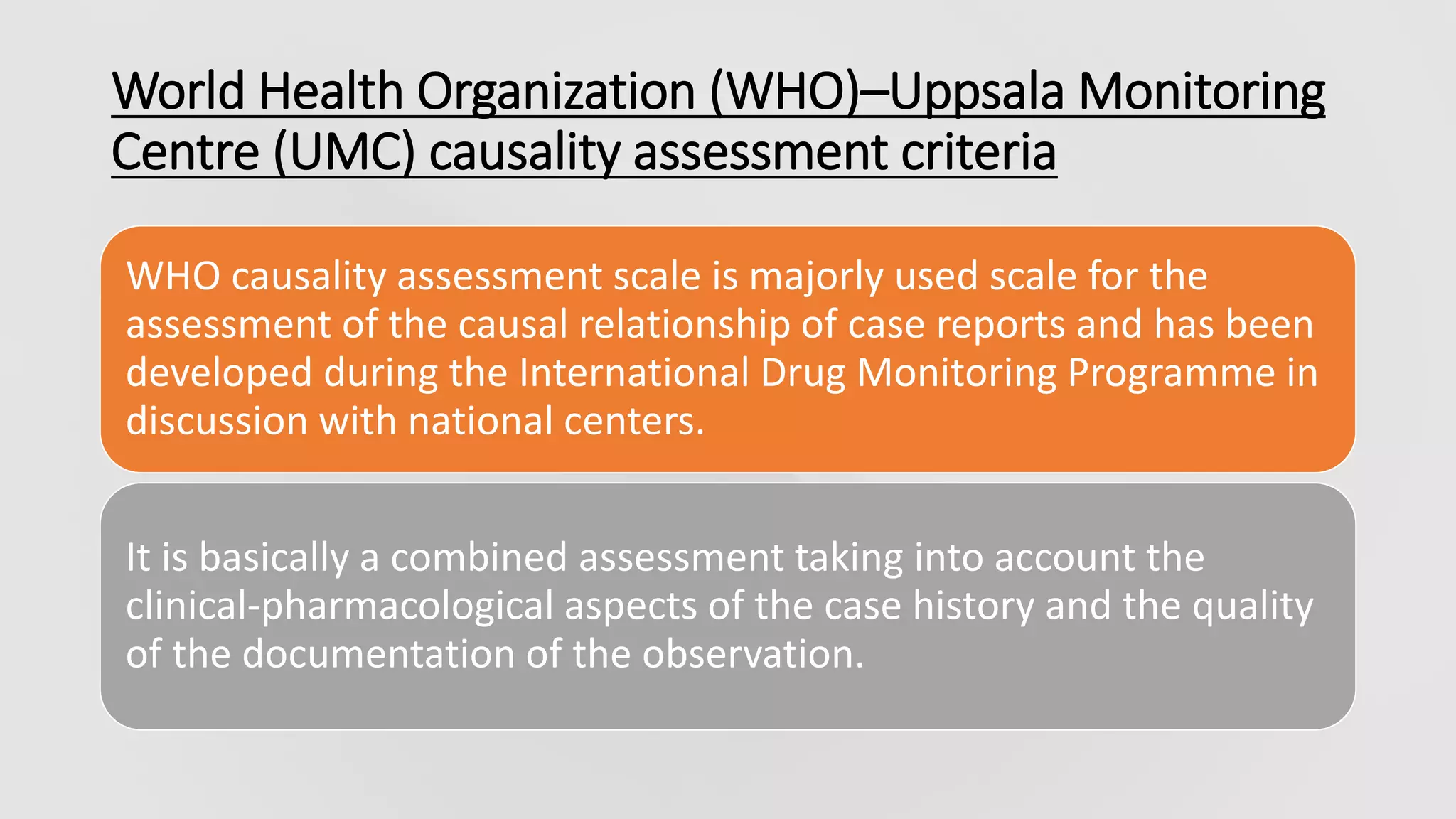 Causality assessment scale | PPTX