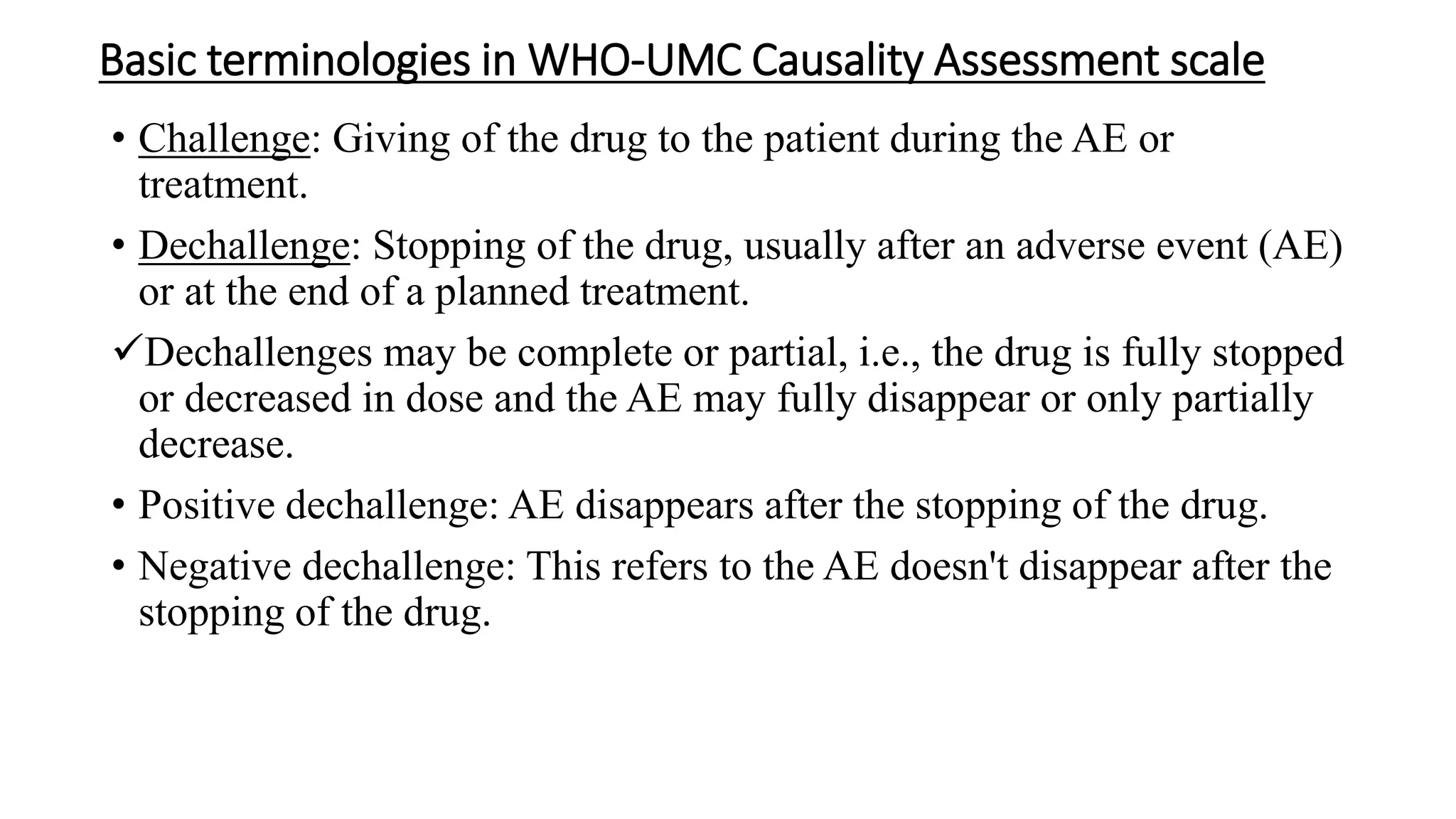 Causality assessment scale | PPTX