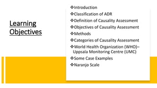Causality assessment scale | PPTX