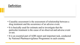 Causality assessment scale | PPTX